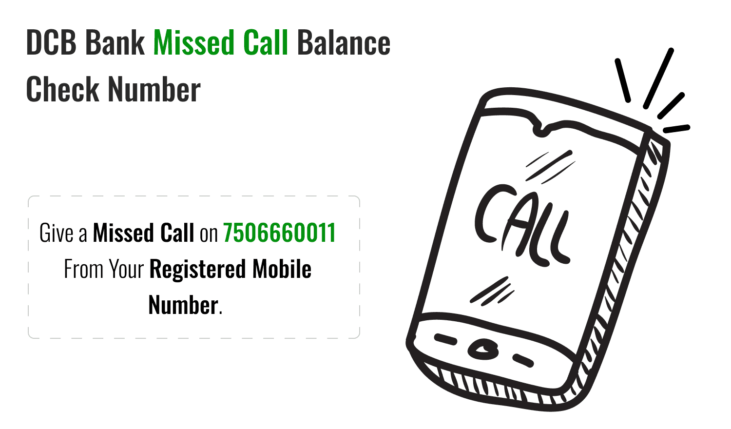 DCB Bank Balance Check Number - Missed Call, SMS, Whatsapp, Mobile Banking